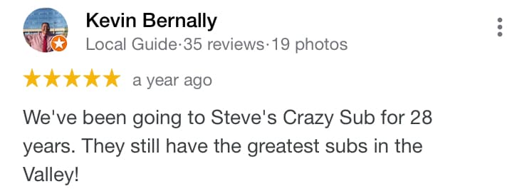 STEVE'S KRAZY SUB